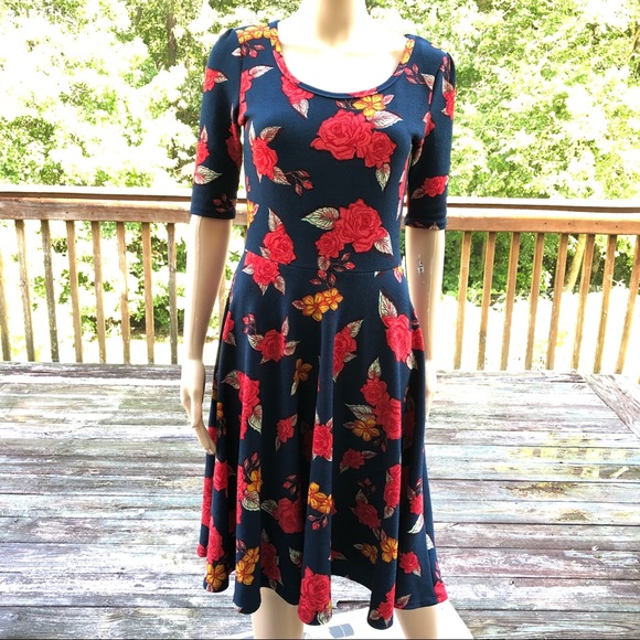 LuLaRoe | Dresses | Lularoe Flower Dress Size Small | Poshmark